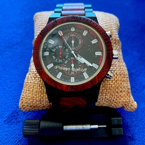 Wood Forest | Accessories | Woodforest Quadrant Wooden Wristwatch ...